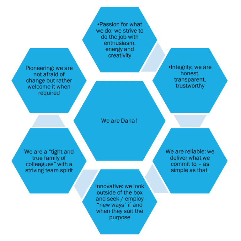 Our Values DANA Group Our Values DANA Group